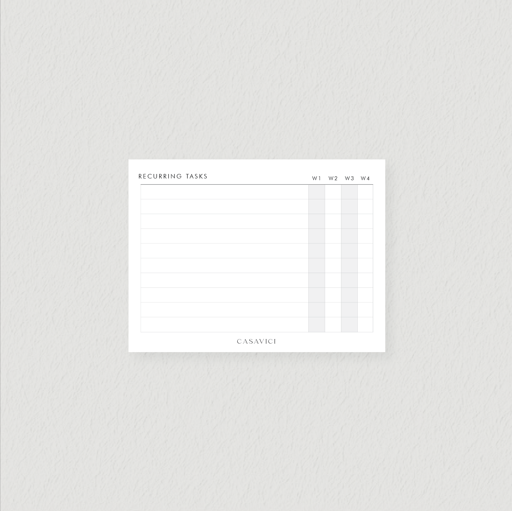 Recurring Tasks Sticky Notes – CASAVICI