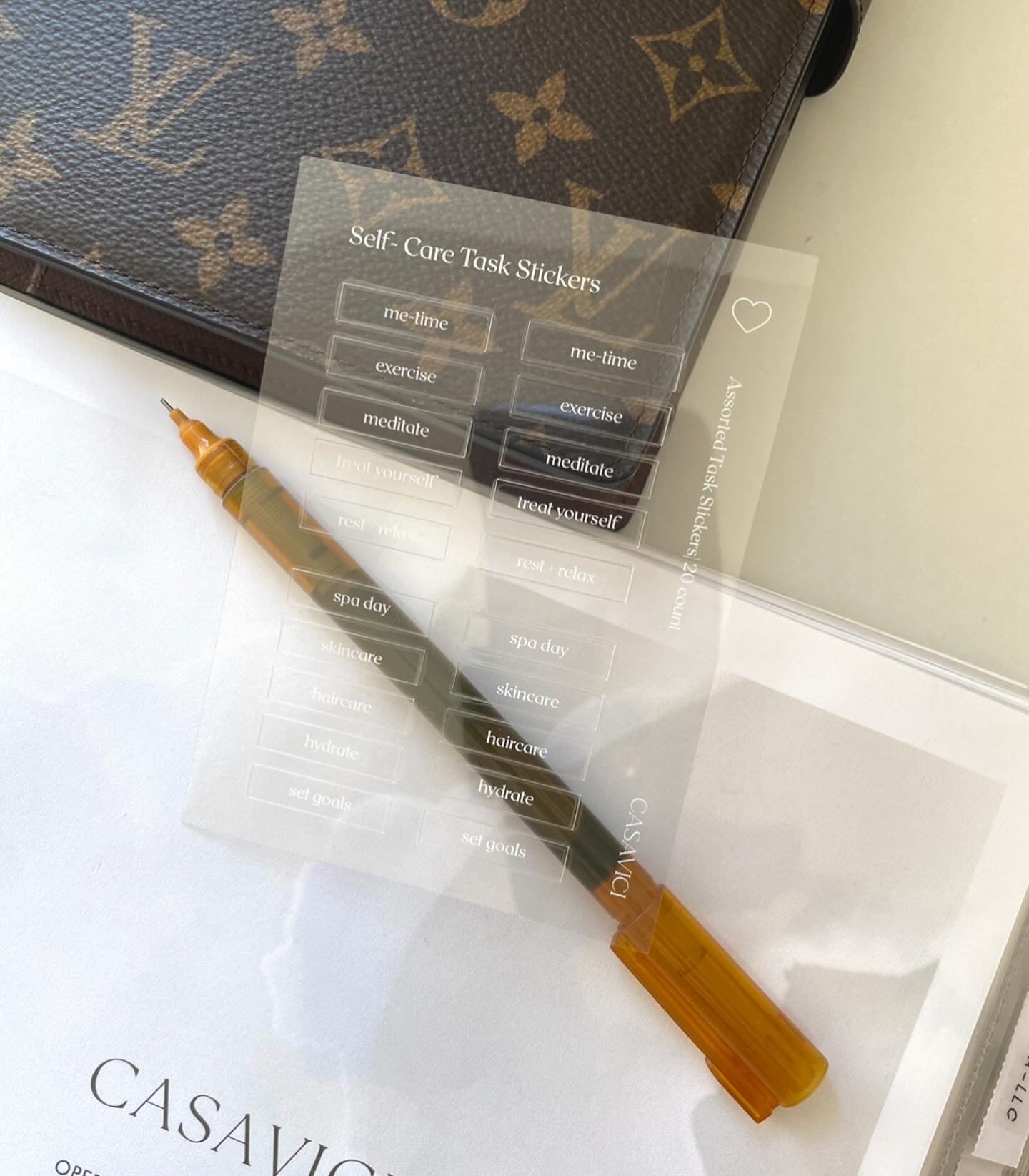 Self-Care Task Stickers – CASAVICI