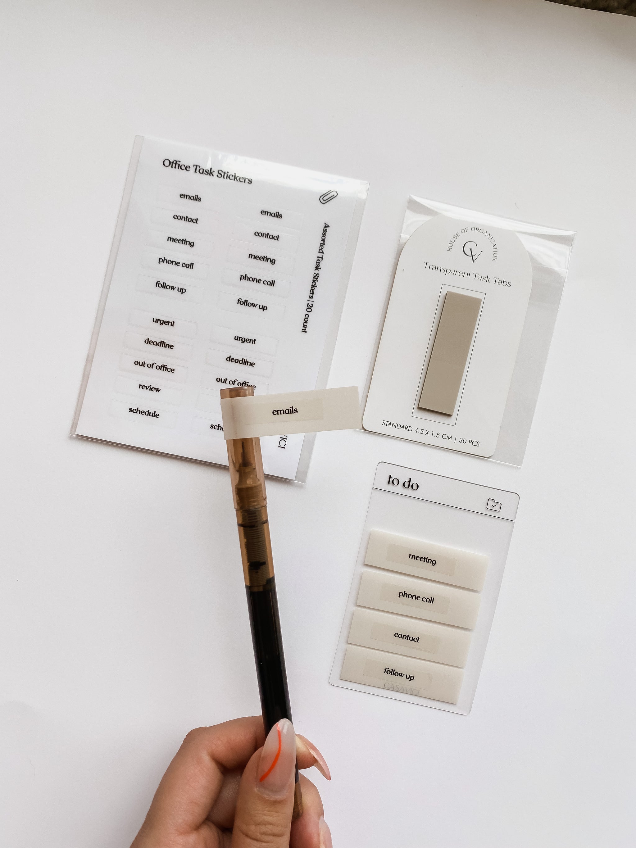 To Do Task Card | Clear + Black – CASAVICI