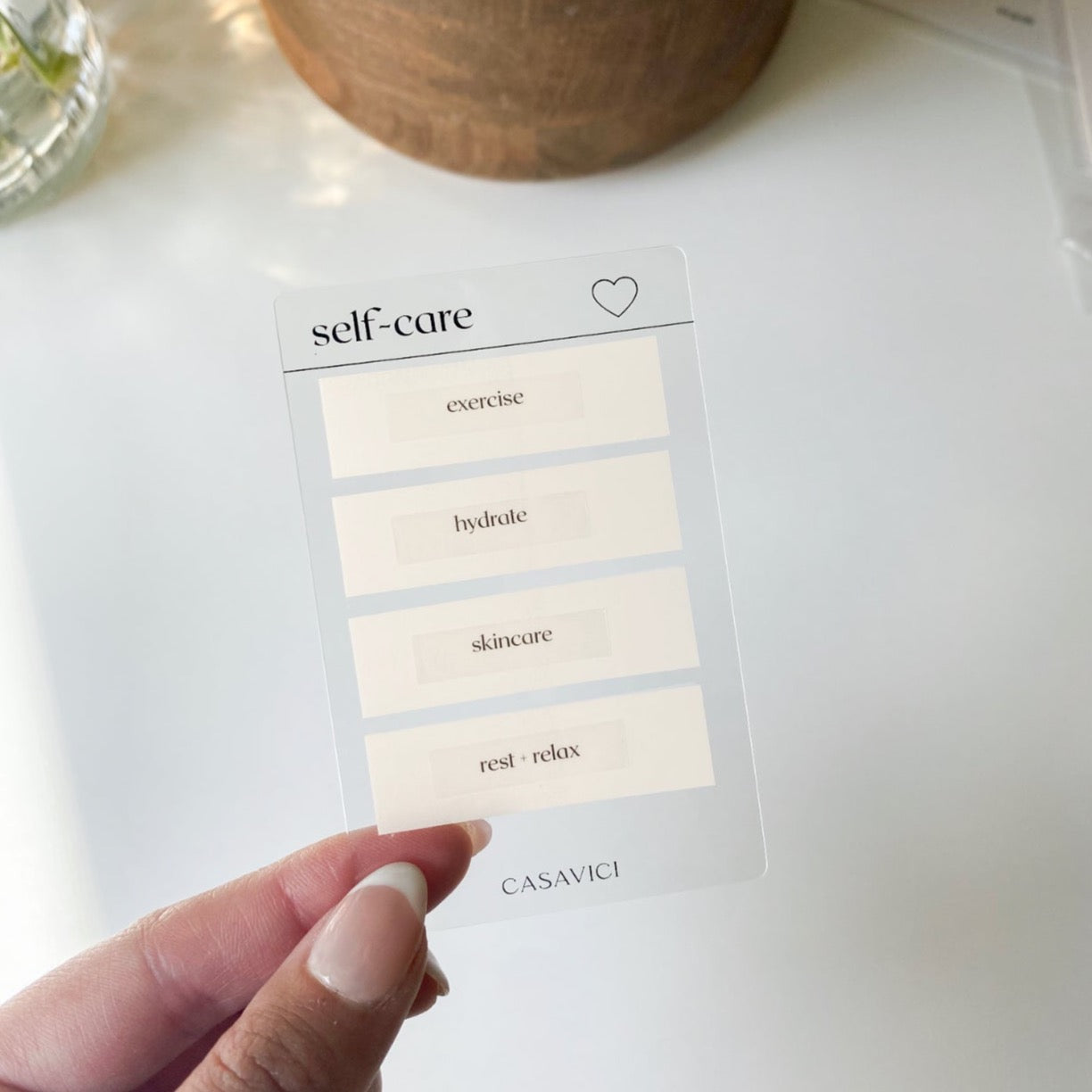 Self-Care Task Stickers – CASAVICI