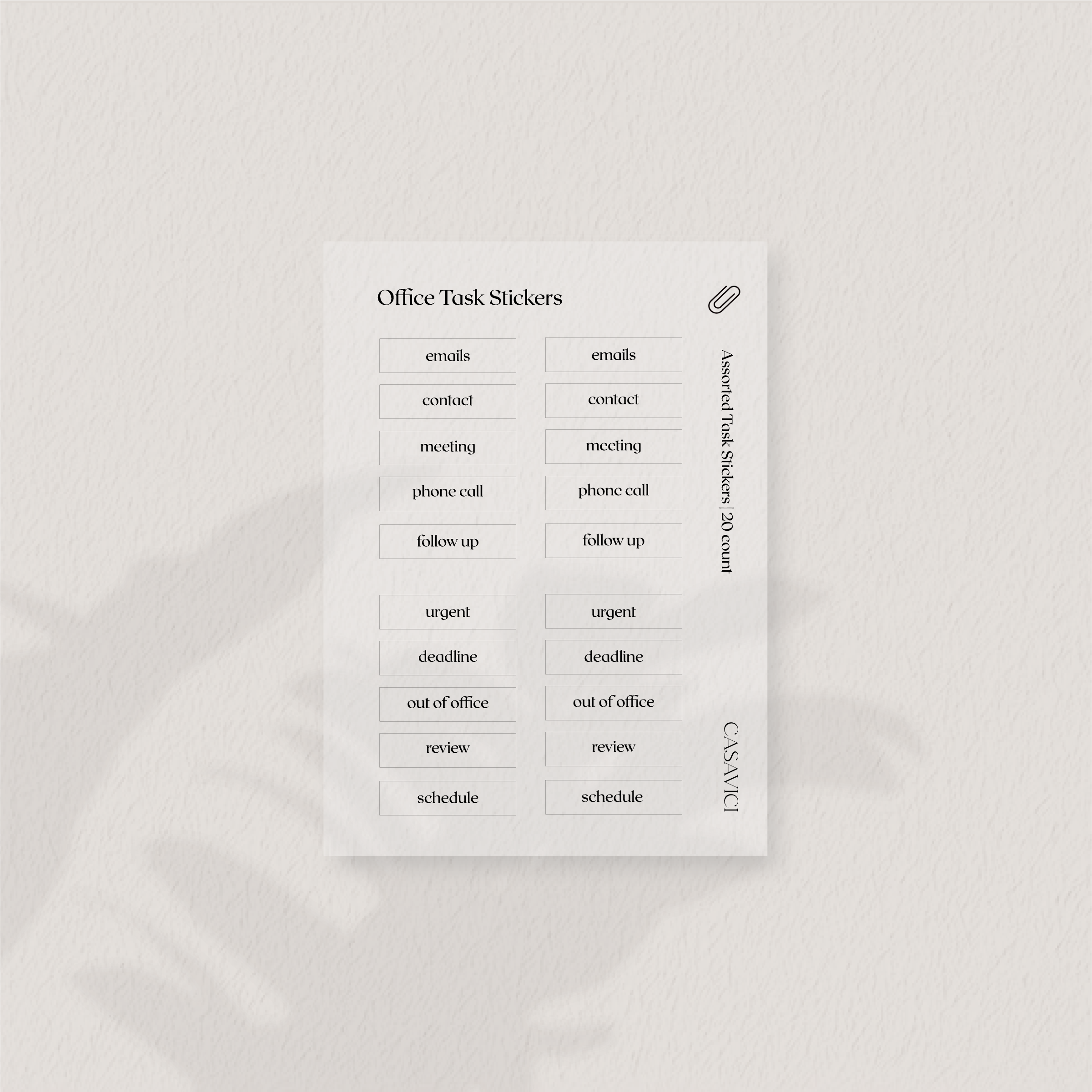 Office Task Stickers – CASAVICI